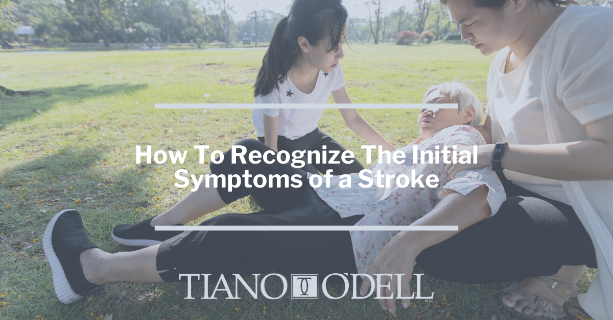 How To Recognize The Initial Symptoms of a Stroke
